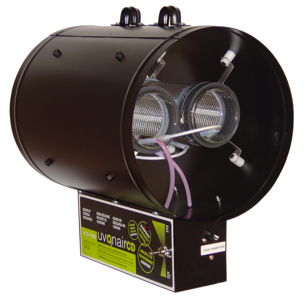 10″ CD-In-Line Duct Ozonator 2 cells – Simply Hydroponics