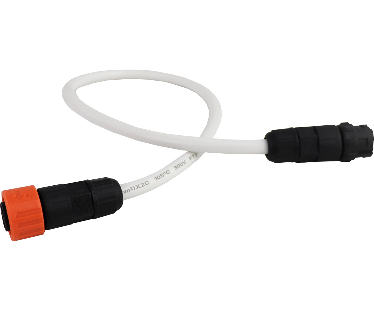 18″ PHOTOBIO VP Power Link cable, 18AWG (White) – Simply Hydroponics